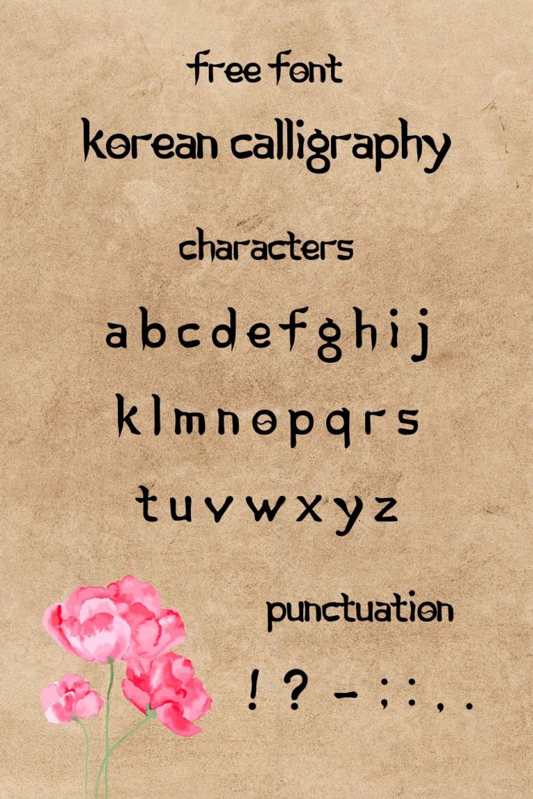 Free Korean Font – MasterBundles