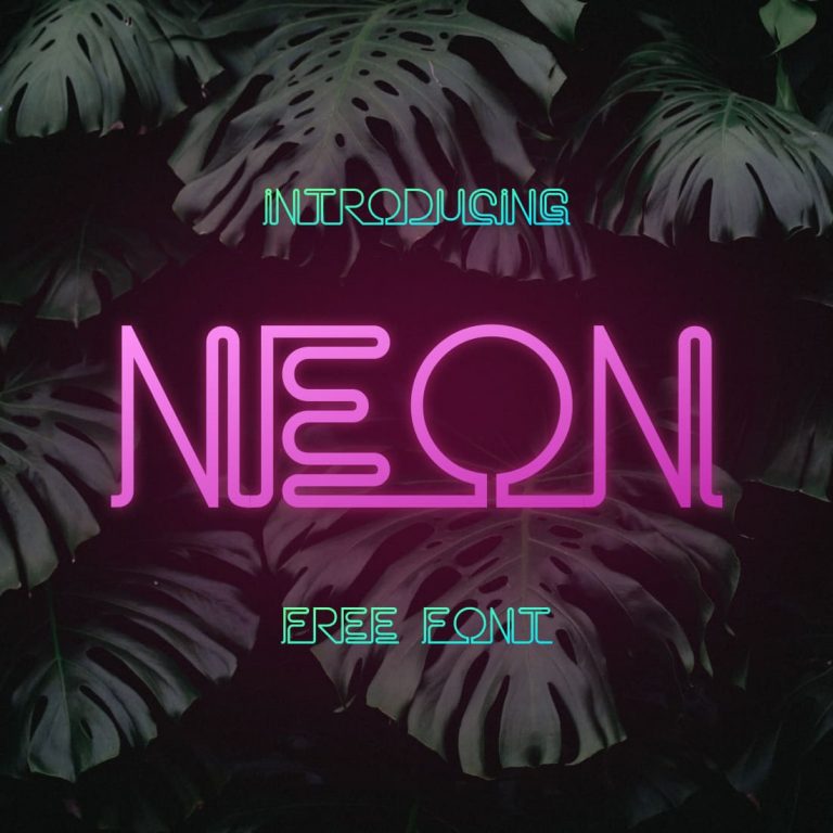 Neon Font Free – MasterBundles