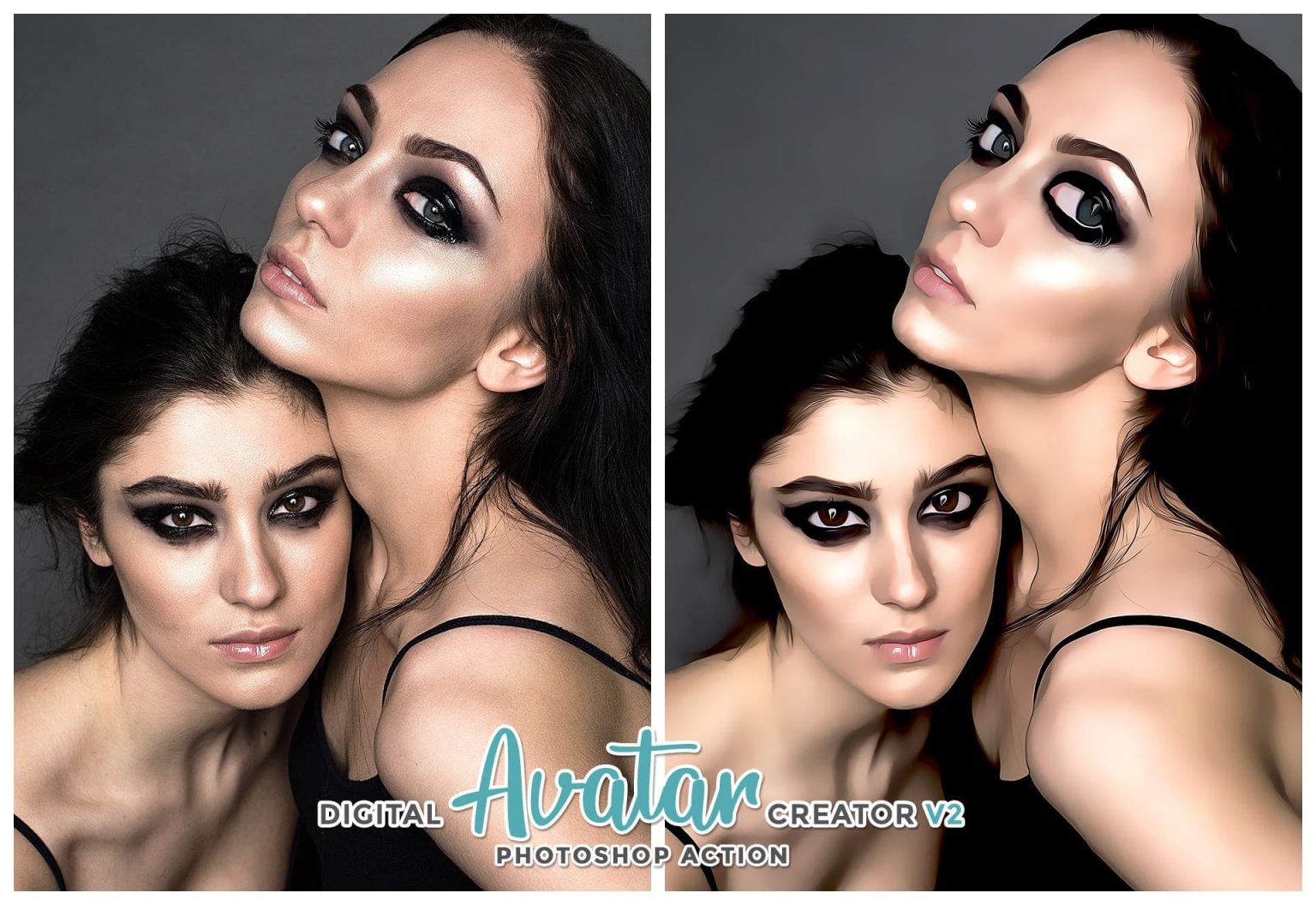 Modern Art Painting - 19 in 1 Photoshop Action Bundle – MasterBundles