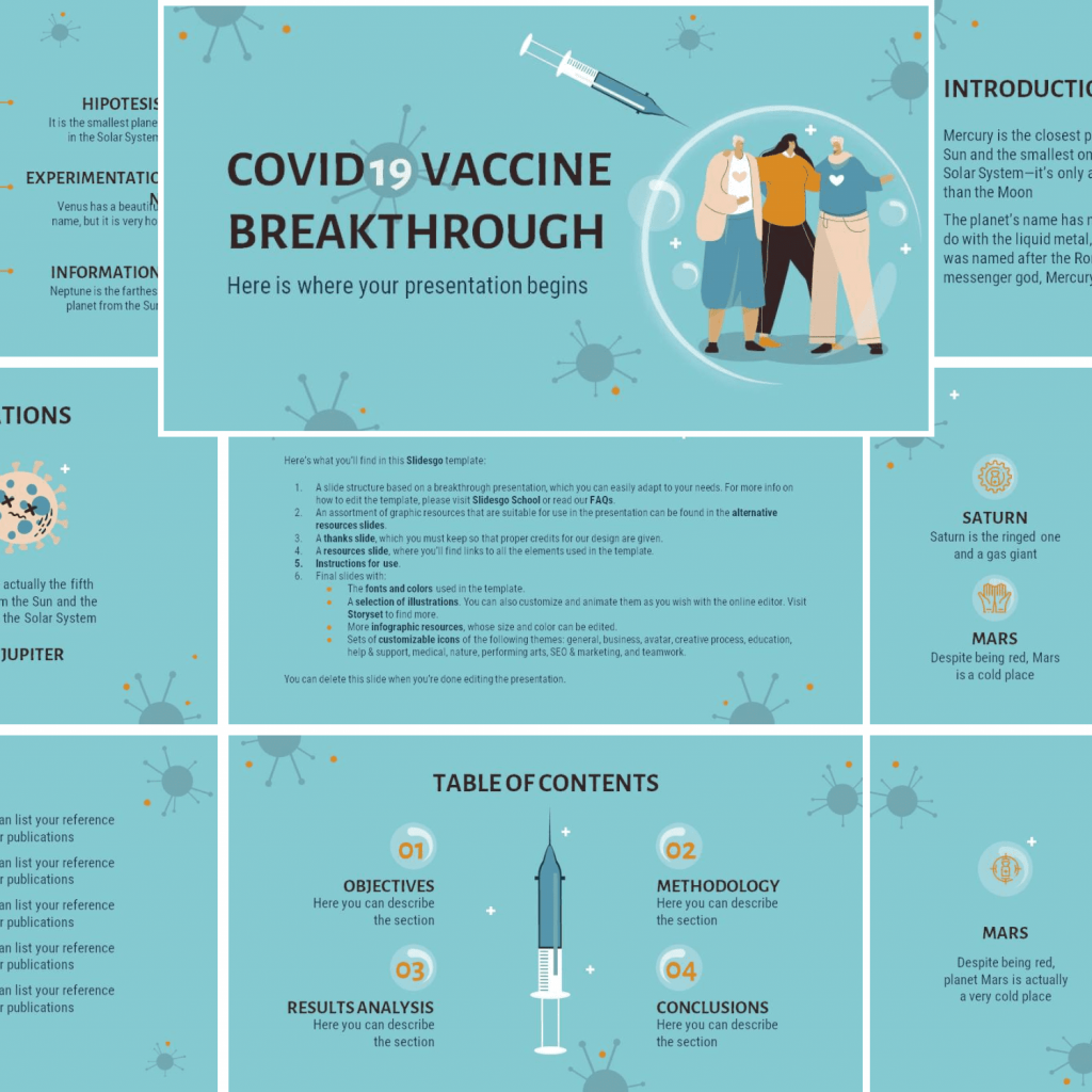 Free COVID-19 Vaccine Breakthrough Powerpoint Template – MasterBundles