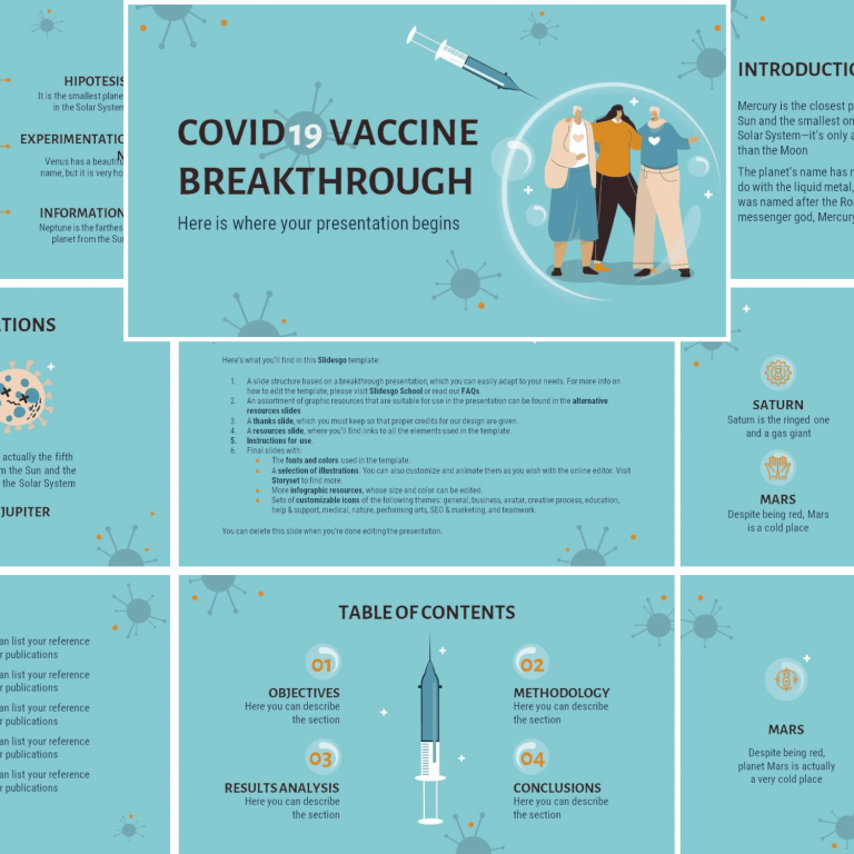 Free COVID-19 Vaccine Breakthrough Powerpoint Template – MasterBundles