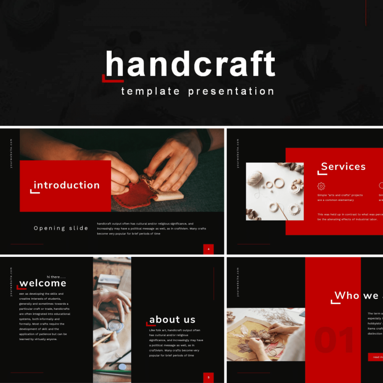 Handcraft Presentation: Powerpoint, Keynote, Google Slides