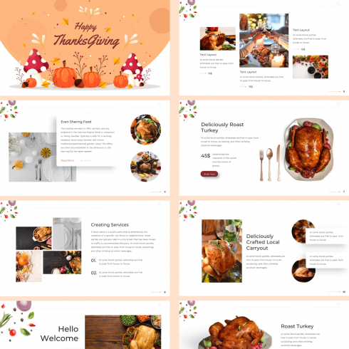 Thanksgiving Presentation: Powerpoint, Keynote, Google Slides
