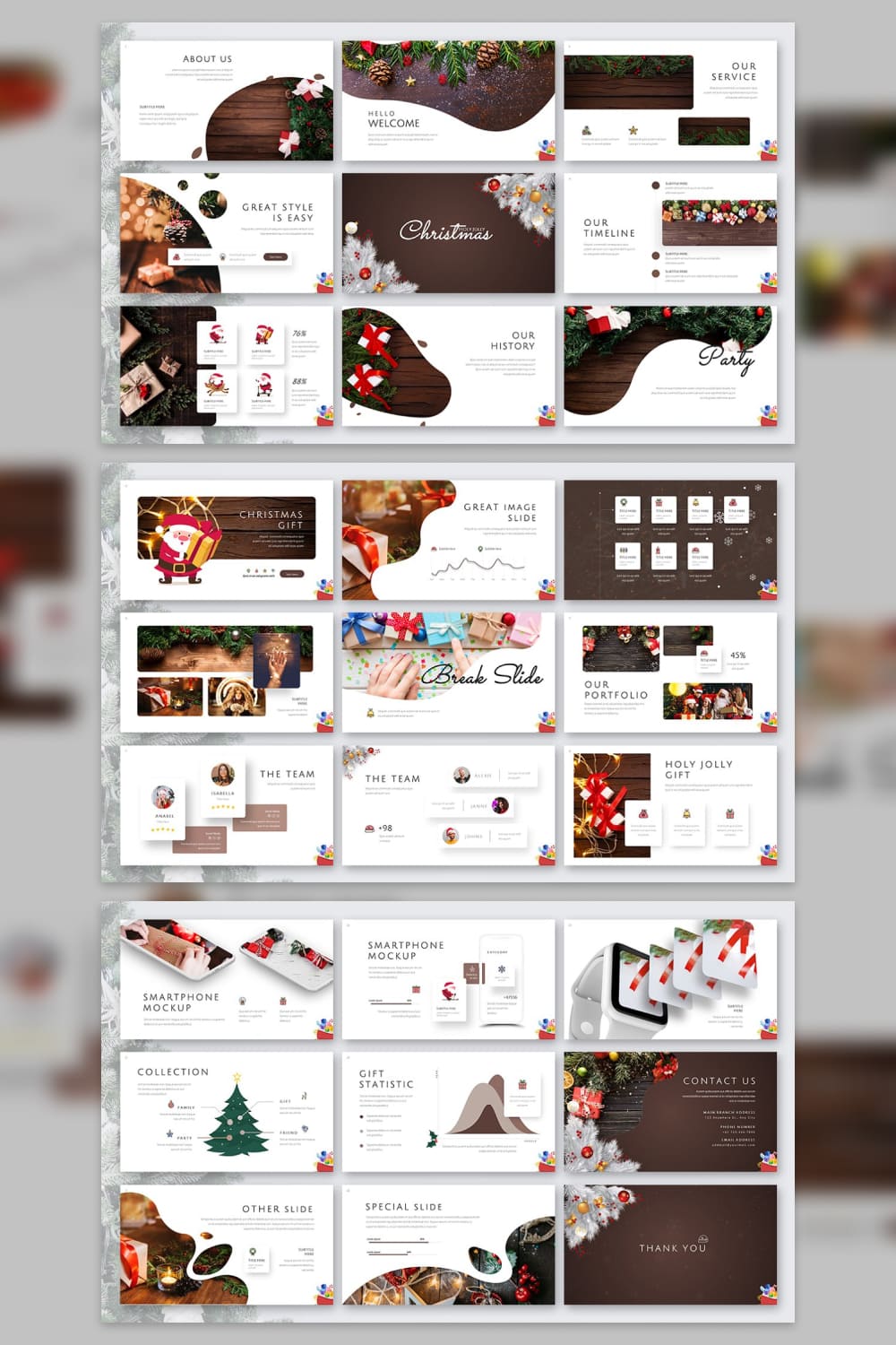 Holy Joly Christmas Powerpoint Template | Master Bundles