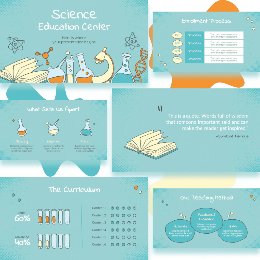 Free Science Education Center PowerPoint Template – MasterBundles
