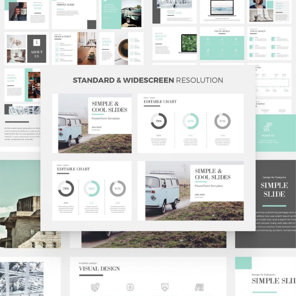 Simple & Cool PowerPoint Template – MasterBundles