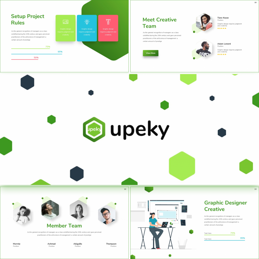 Green Presentation: Powerpoint, Keynote, Google Slides