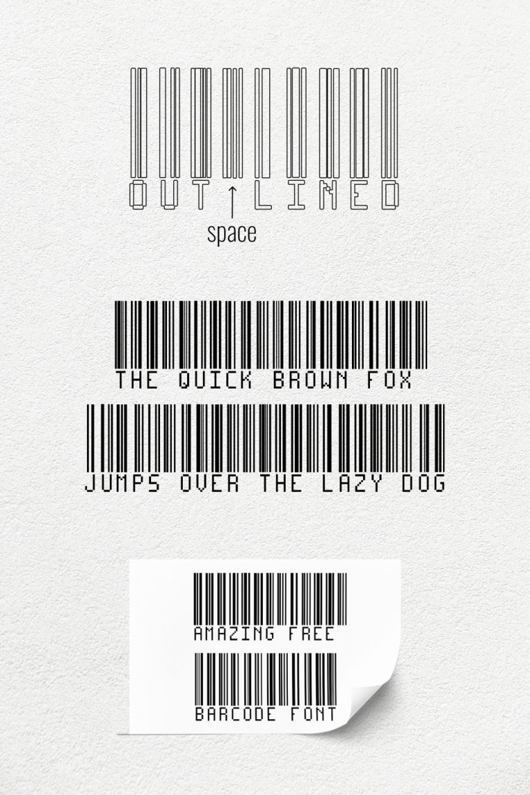Amazing Free Barcode Font – MasterBundles