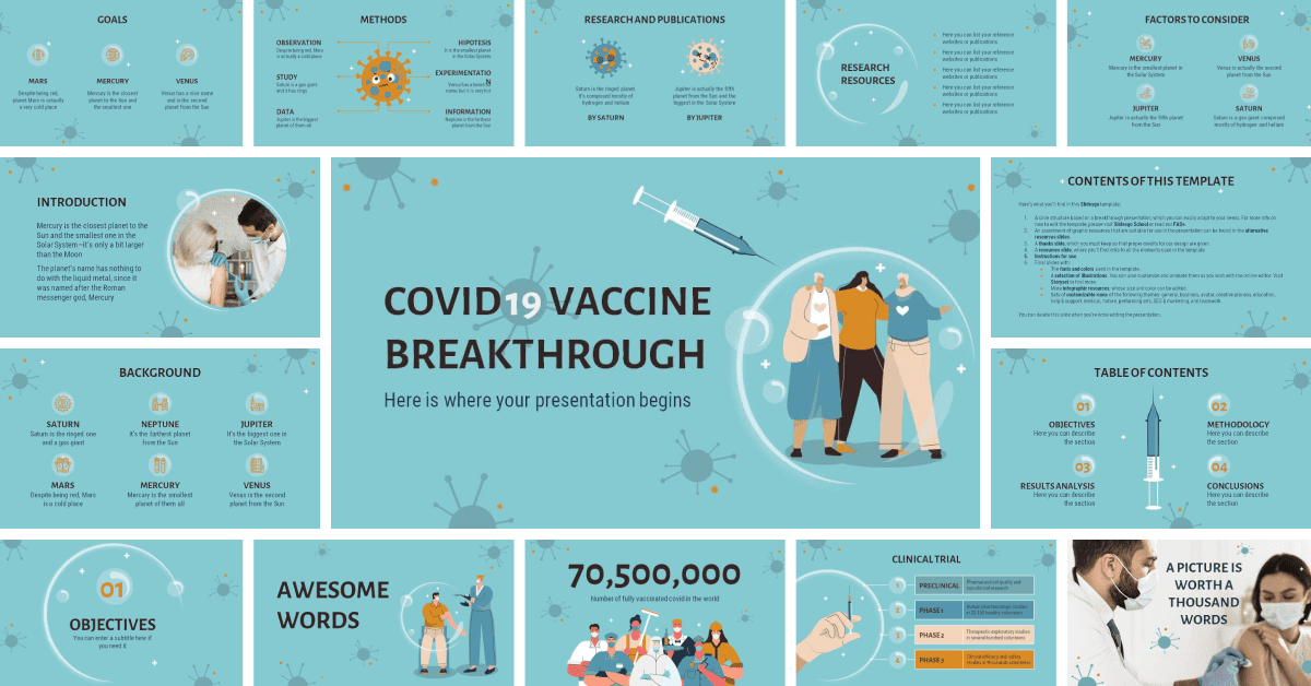 Free COVID-19 Vaccine Breakthrough Powerpoint Template – MasterBundles