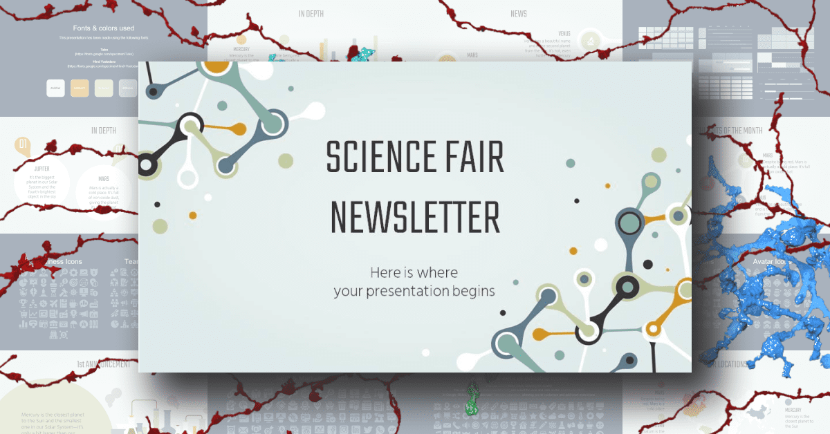 Free Science Fair Newsletter Powerpoint Template – MasterBundles