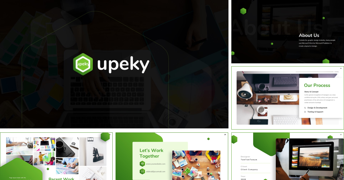 Green Presentation: Powerpoint, Keynote, Google Slides