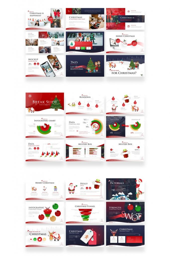 Winter Christmas PowerPoint Template | Master Bundles