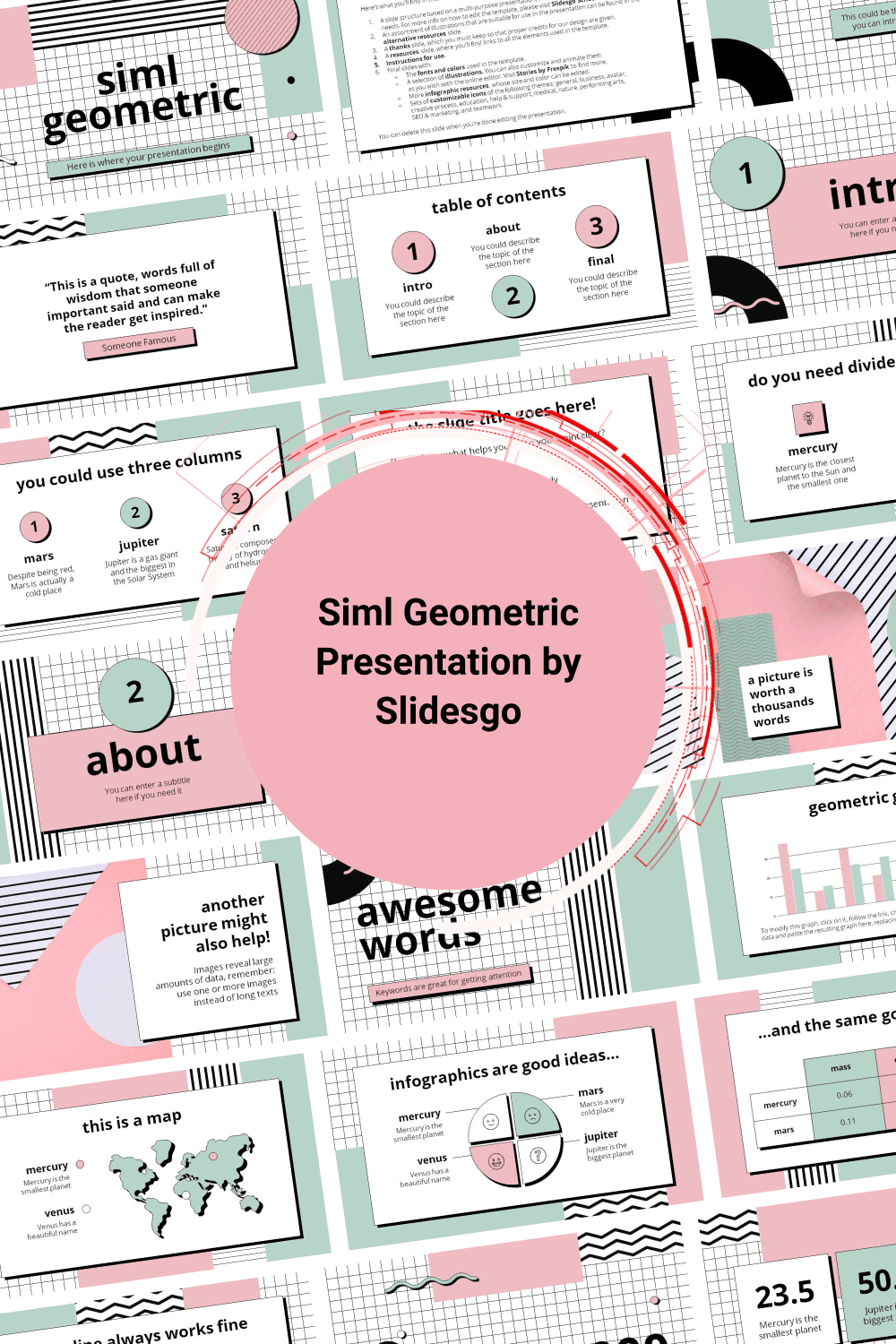 Free Siml Geometric Powerpoint Template – MasterBundles