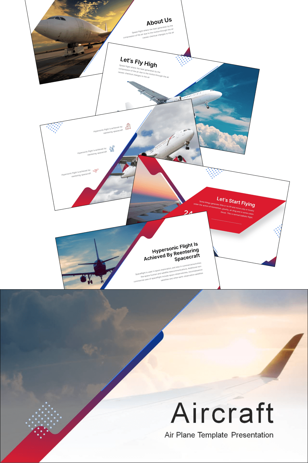 Aircraft Presentation: Powerpoint, Keynote, Google Slides