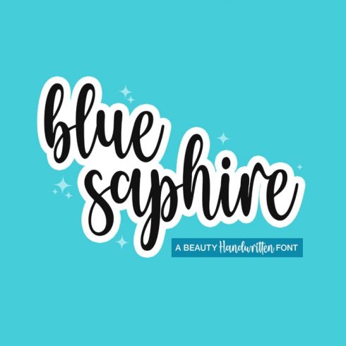 Blue Saphire Handwritten Script Font – MasterBundles