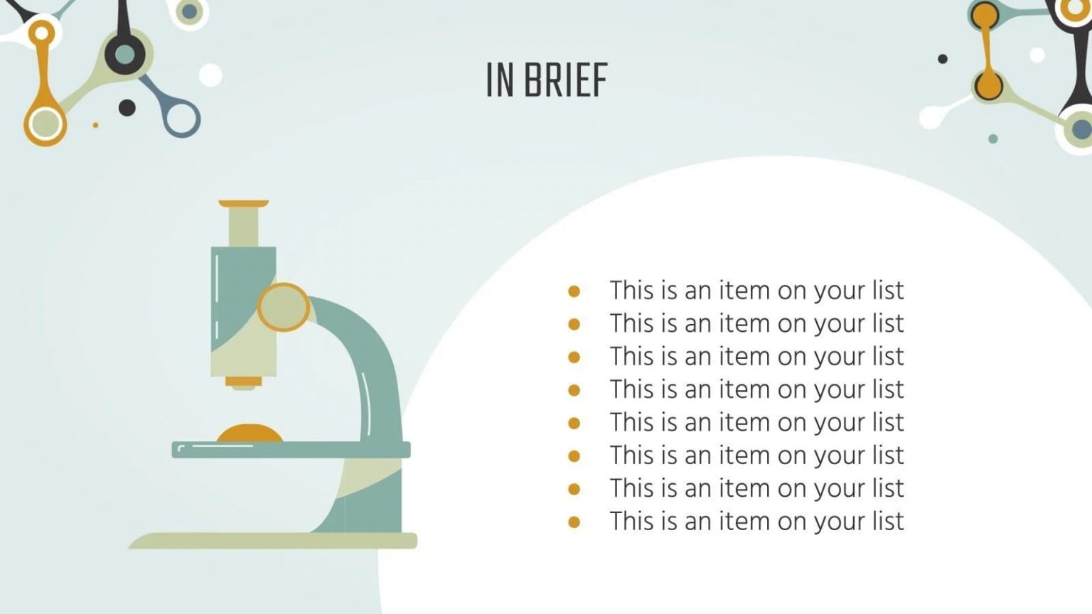 Free Science Fair Newsletter Powerpoint Template | Master Bundles