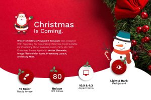 Winter Christmas PowerPoint Template | Master Bundles