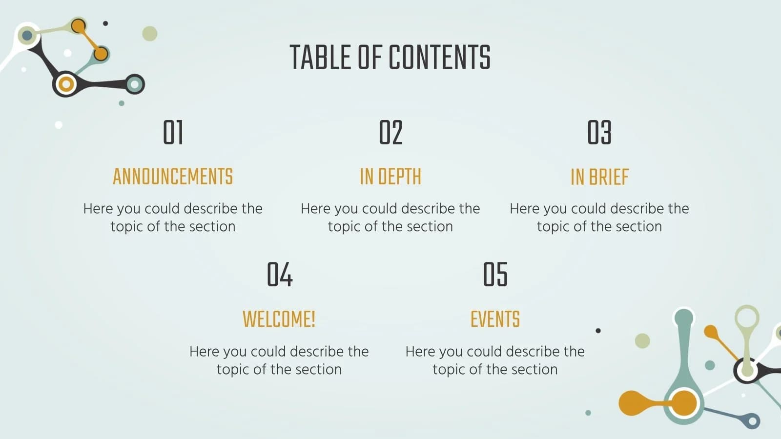 Free Science Fair Newsletter Powerpoint Template | Master Bundles