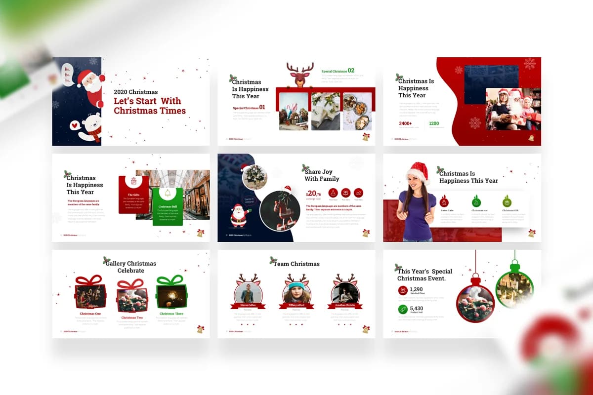 Christmas Times PowerPoint Template | Master Bundles