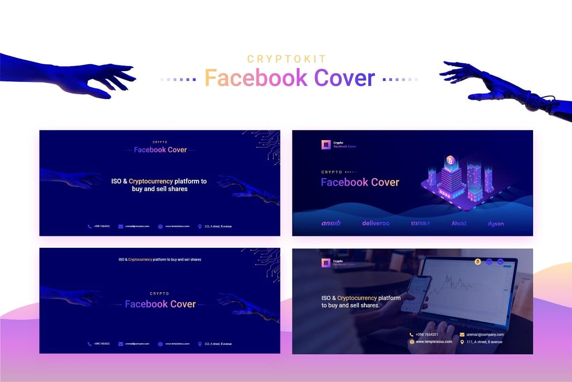 Crypto Facebook Cover – MasterBundles