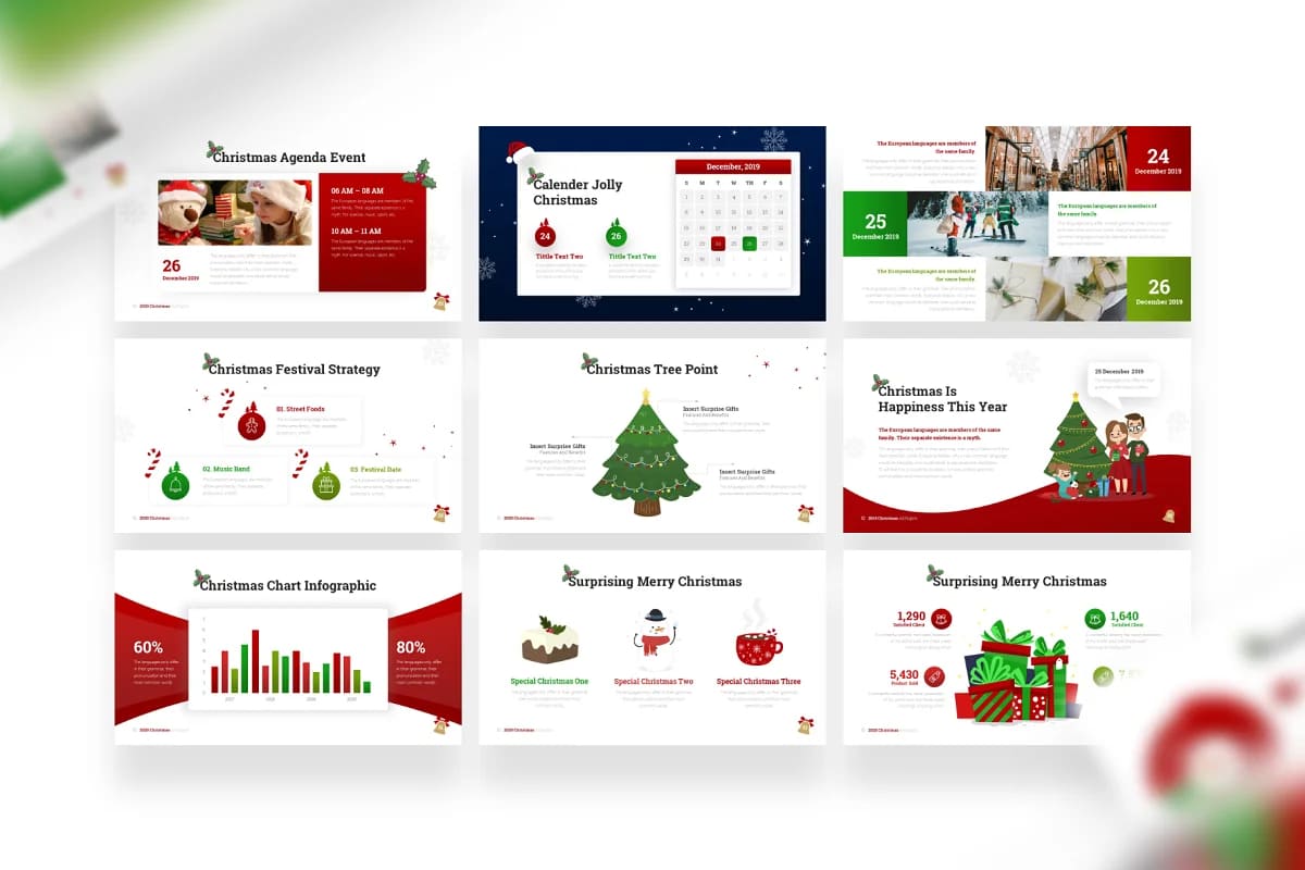 Christmas Times PowerPoint Template | Master Bundles