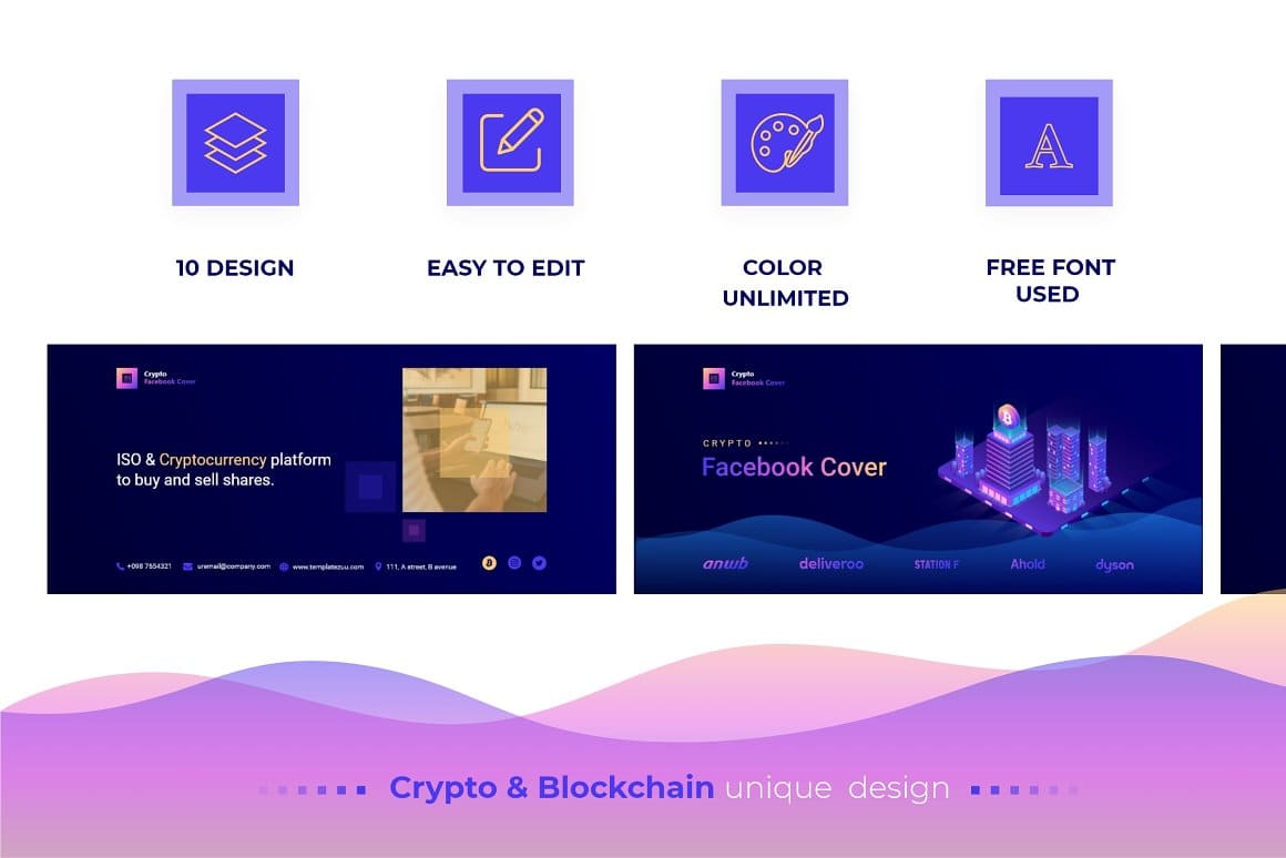 Crypto Facebook Cover – MasterBundles