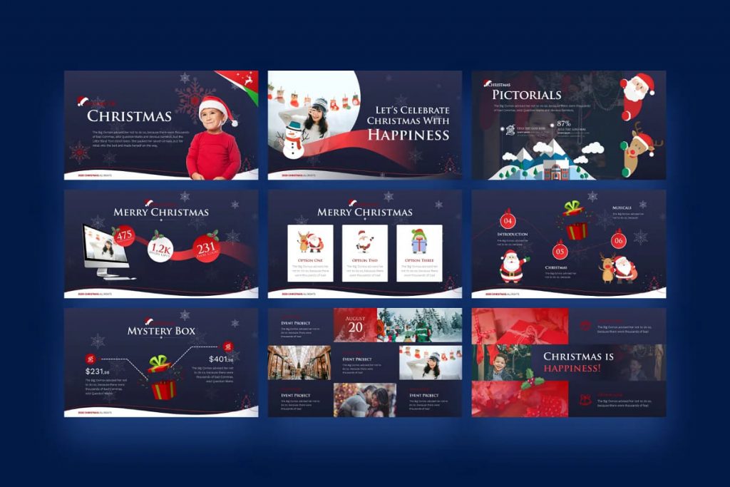 Winter Christmas PowerPoint Template | Master Bundles