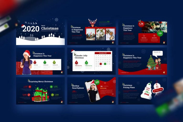 Christmas Times PowerPoint Template | Master Bundles