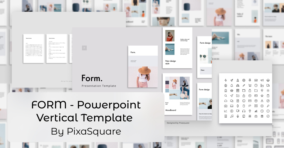FORM - Vertical Simple Powerpoint Templates – MasterBundles