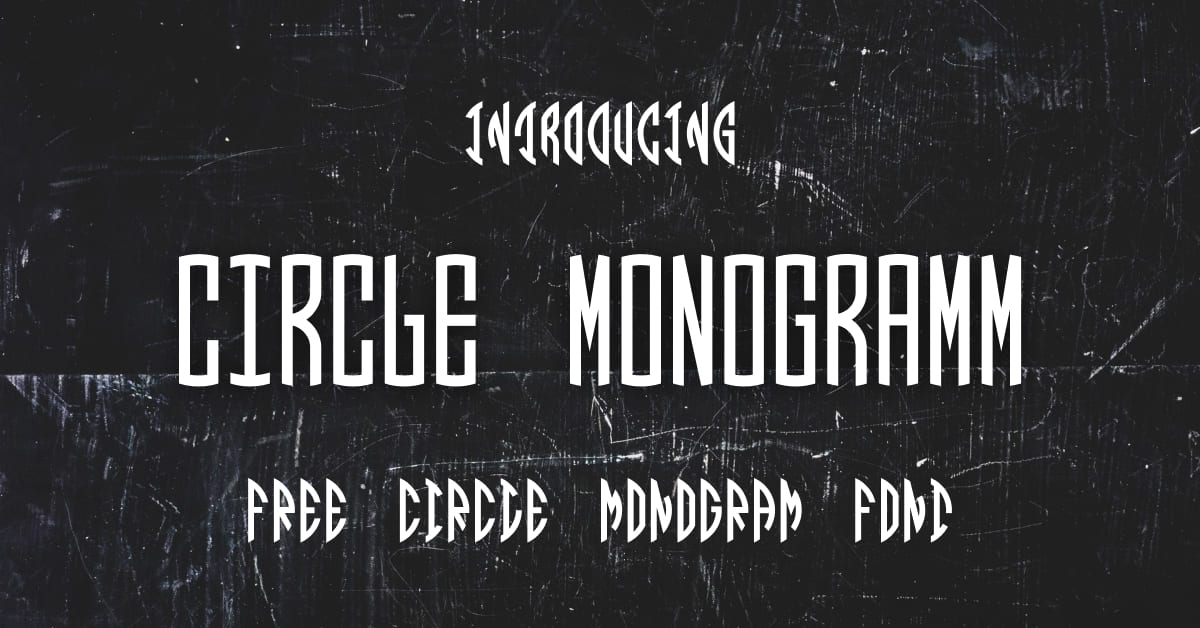 Free Circle Monogram Font – MasterBundles