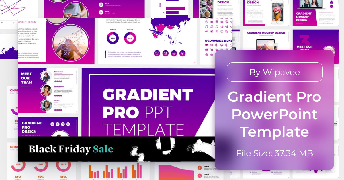 Gradient Pro PowerPoint Template – MasterBundles