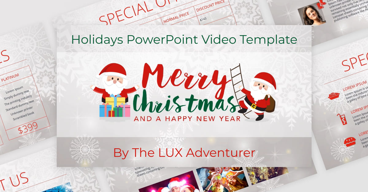 Holidays PowerPoint Video Template – MasterBundles