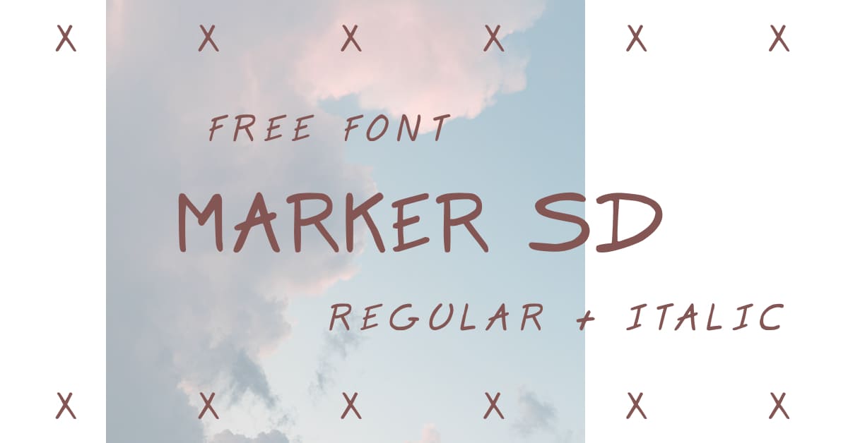 Marker SD Free Marker Font – MasterBundles