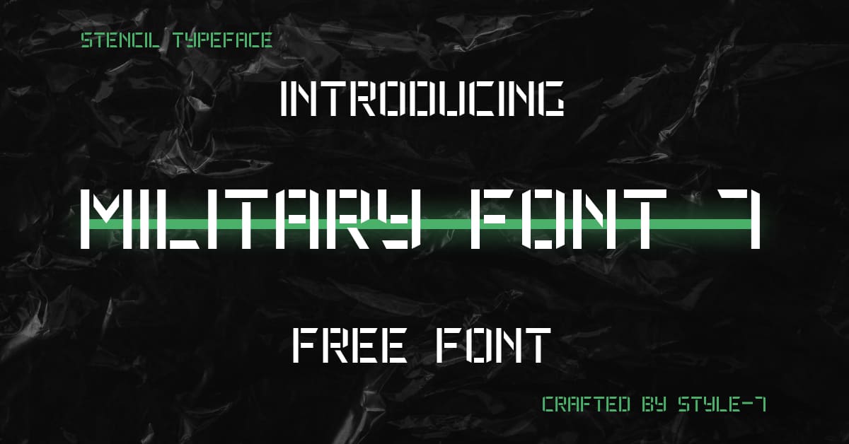 Military Font 7 - Free Military Font – MasterBundles