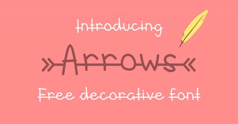 Arrow Font Free – MasterBundles