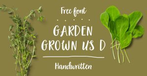Garden Grown Font Free – MasterBundles