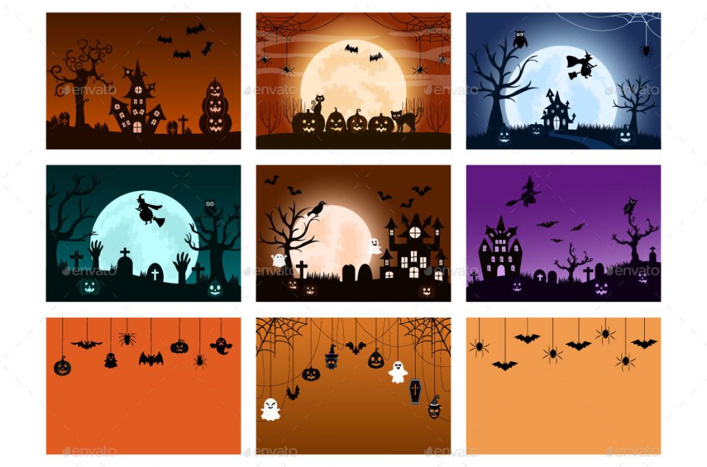 31 Halloween Night Party Illustration – MasterBundles