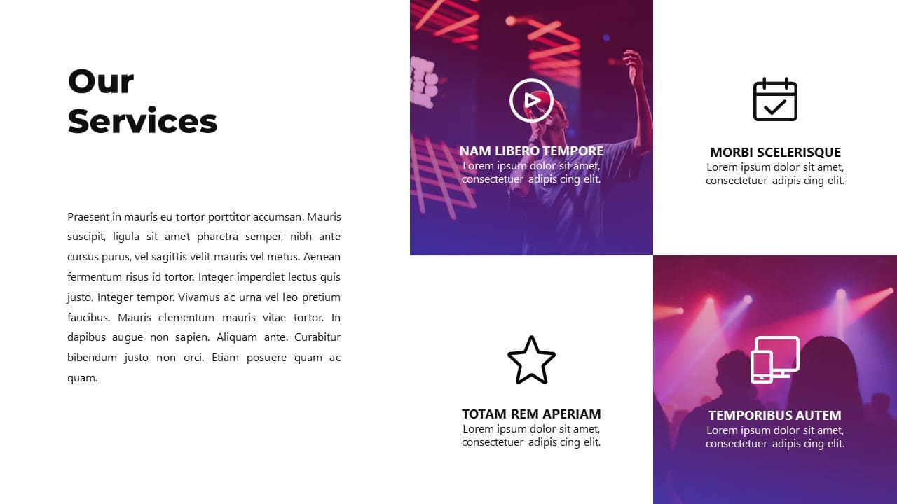 50 Slides Colorful Music Presentation Template 2022: Powerpoint, Google ...