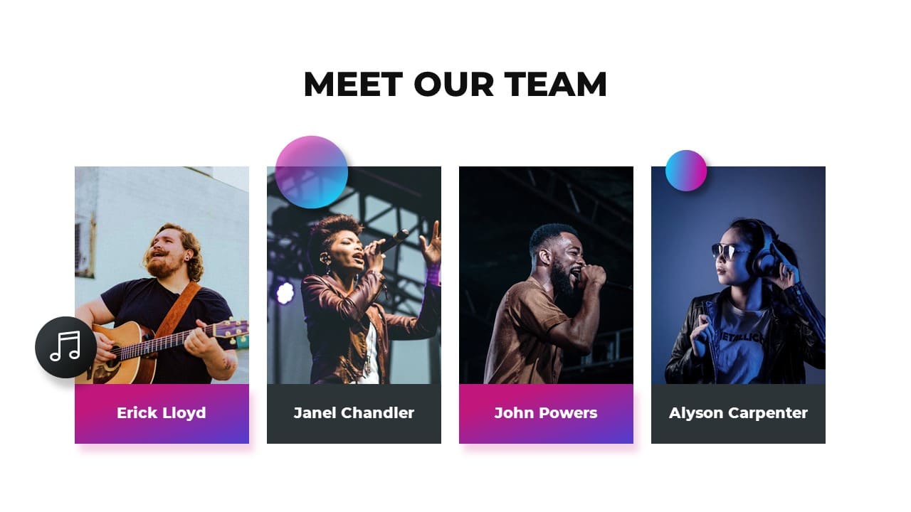 50 Slides Colorful Music Presentation Template 2022: Powerpoint, Google ...