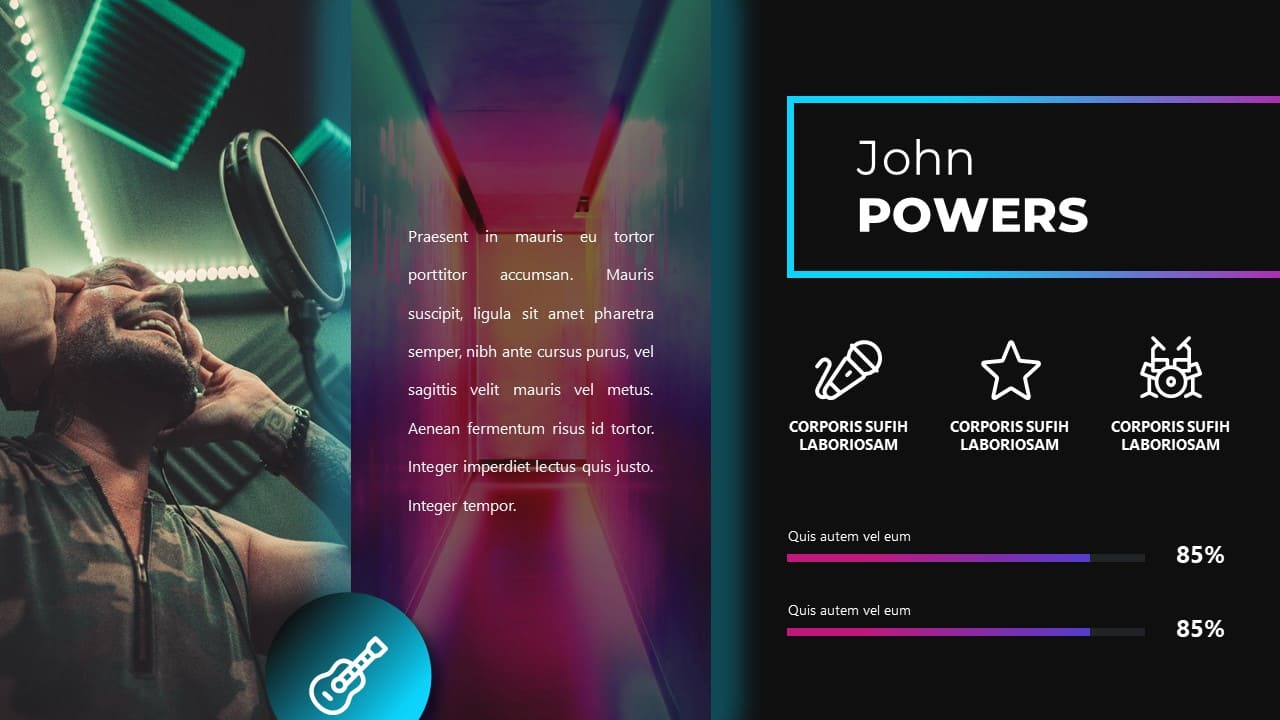 50 Slides Colorful Music Presentation Template 2022: Powerpoint, Google ...