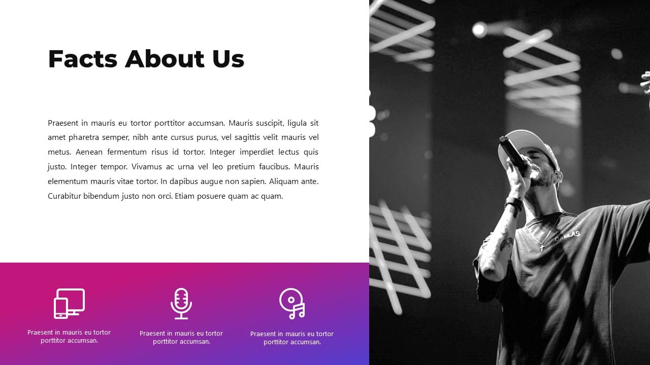 50 Slides Colorful Music Presentation Template 2022: Powerpoint, Google ...