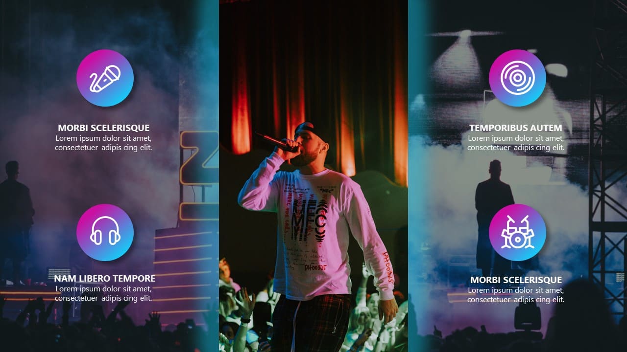 50 Slides Colorful Music Presentation Template 2022: Powerpoint, Google ...