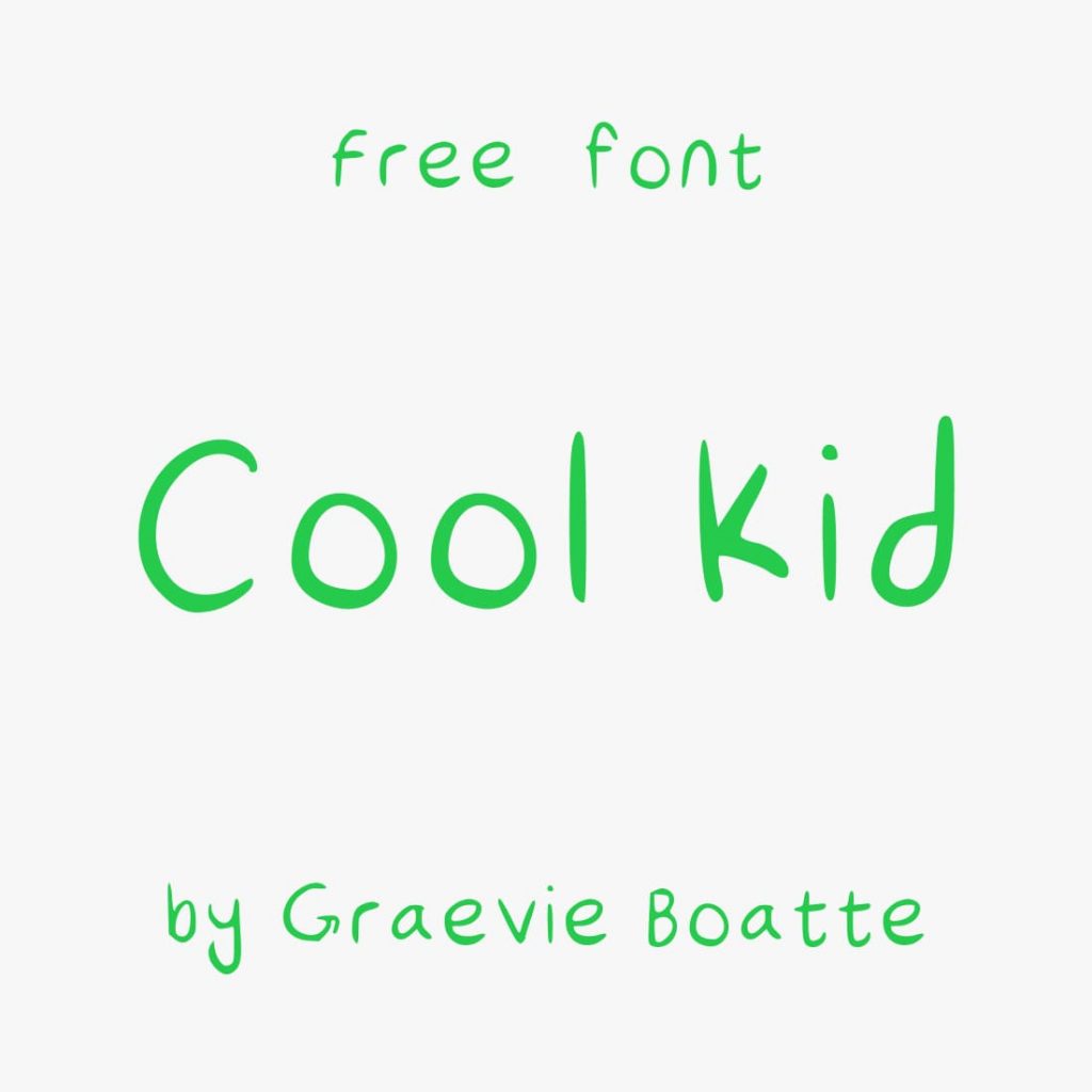 Cool Kid Free Font – MasterBundles