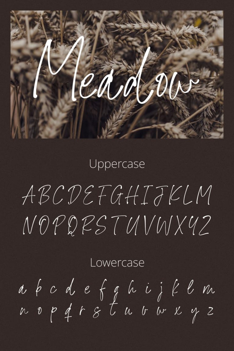 Meadow Handwriting Font | Master Bundles