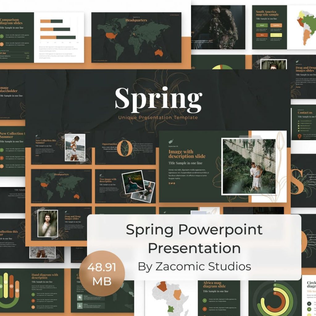 Spring Presentation: Environment Powerpoint Template – MasterBundles