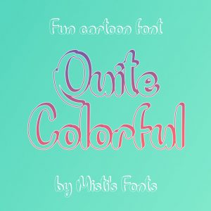 Quite Free Colorful Font – MasterBundles