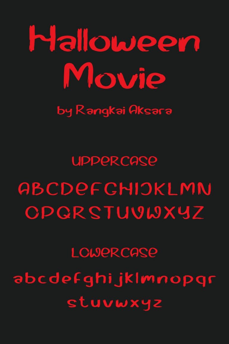 Halloween Movie Font Free | Master Bundles