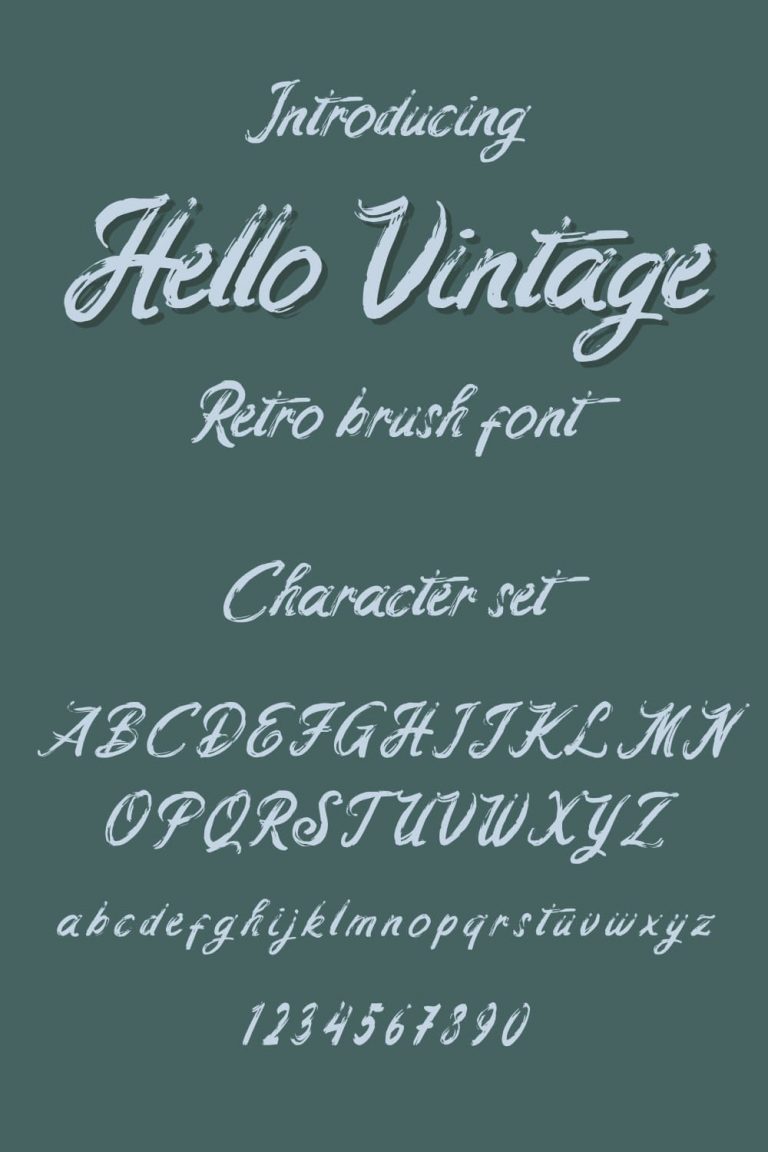 Hello Vintage Font Free – MasterBundles