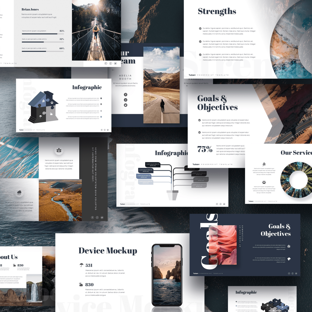 50 Slides Nature Presentation Template 2023: Powerpoint, Google Slides ...