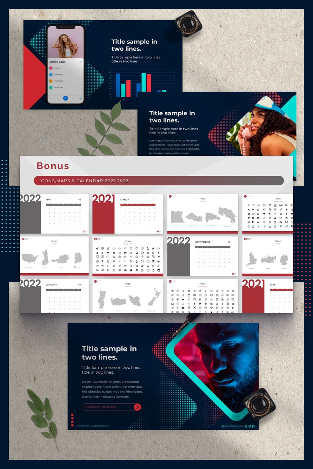 Range Point Powerpoint Templates Professional – MasterBundles